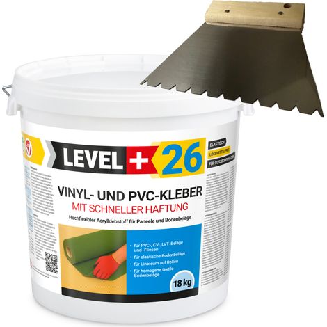 LEVEL+ Vinylkleber PVC LVT CV Paneele Teppich L+26 - 18KG ...