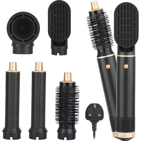 Sèche-cheveux et peigne 5 en 1, 1000 W, équipé d'un moteur haute ...