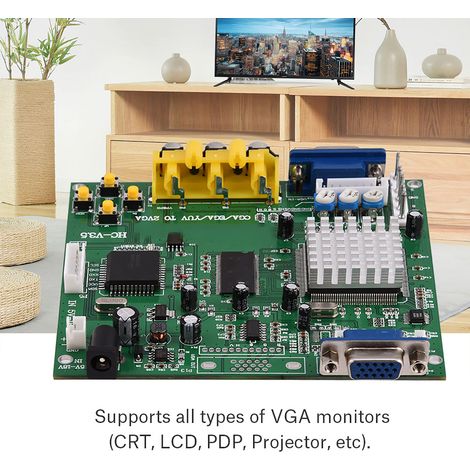 Carte adaptatrice de conversion vidéo HD CGA/EGA/YUV/RGB vers VGA pour ...