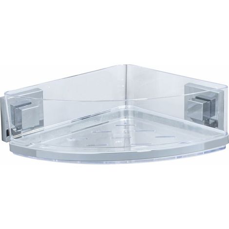 Etagère d'angle en acier inox Quadro