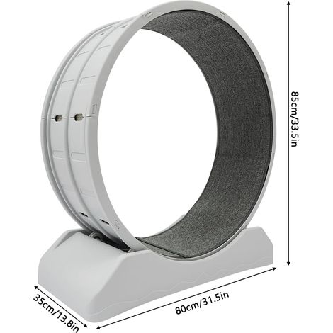Roue d'exercice pour chat - 80 x 35 x 85 cm - Avec système de blocage ...