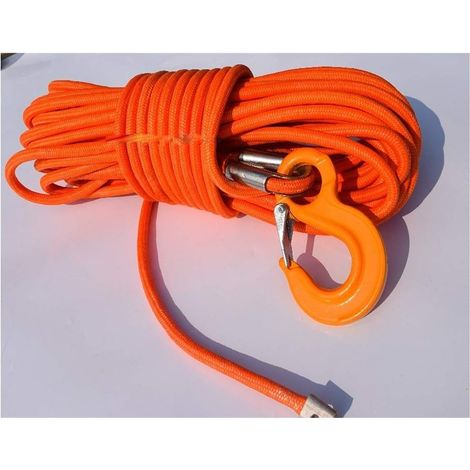 Corde de remorquage Orange 12mm 30m Veste synthétique Corde, Treuil VTT ...