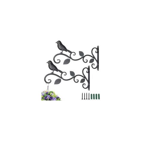 2 Pièces Support Crochet Plante, Suspension Mural Crochet Plante ...