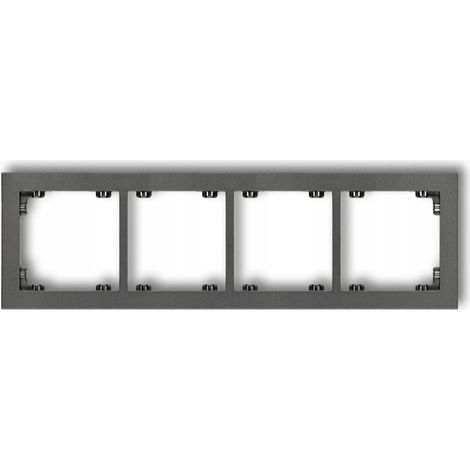 Plaque de finition Karlik 11dr-4 thermoplastique glossy gris