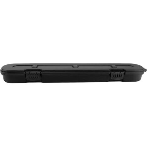 Black storage box for chainsaw chains – chain organizer for garden tools