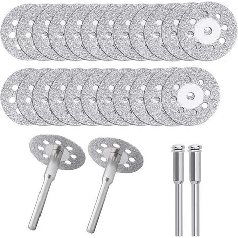 12 x 22 mm diamond grinding wheels with 2 x 3 mm collets for Dremel ...