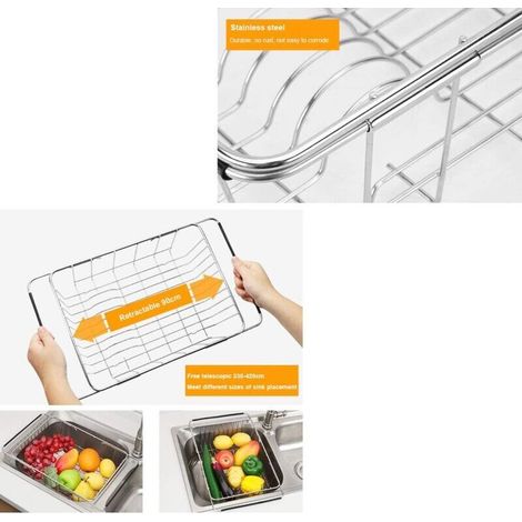Égouttoir à vaisselle en acier inoxydable, support pour assiettes ...