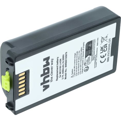vhbw Battery Replacement for Zebra BTRY-MC3XKABOE for Barcode Scanner ...