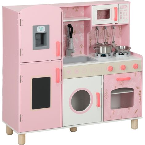 Cuisine en bois enfant Sonido Fogón Horno Grifo Fregadero Microondas ...