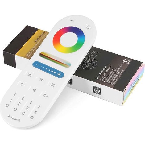 LM091 4-Zone 2.4G RF Remote Control Compatible with RGBW CCT RGB LED ...
