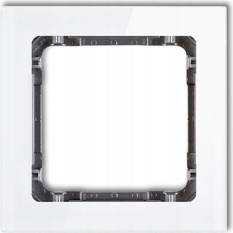 Cadre simple karlik 0-12-drs-1 effet verre installation encastrée