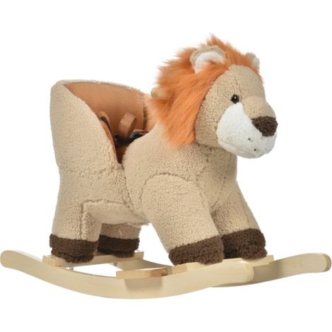 Plush Rocking Horse Lion Toy for Toddlers 18-36 Months with Sound, Safe ...