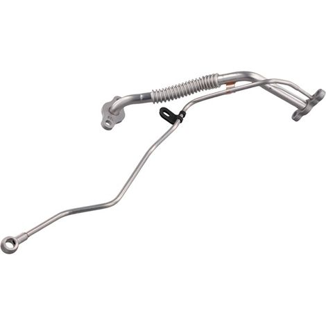 1. Color: Silver Material: Metal Oil supply hose for turbocharger 28240 ...