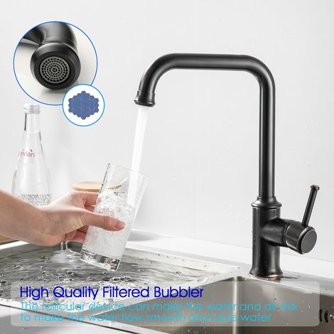 Modèle argenté du mitigeur rétro – Bec haut orientable, style ancien ...