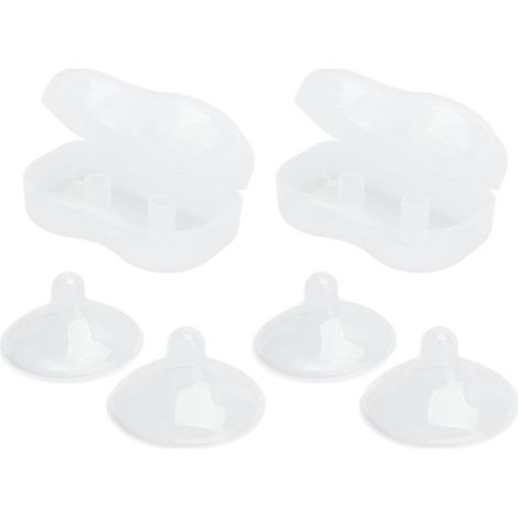 2 Pièces Protège-Tétons Transparents en Silicone Liquide pour ...