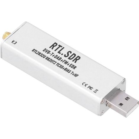 Récepteur multibande en alliage d'aluminium, RTLSDR 0,1 MHz à 1,9 GHz ...
