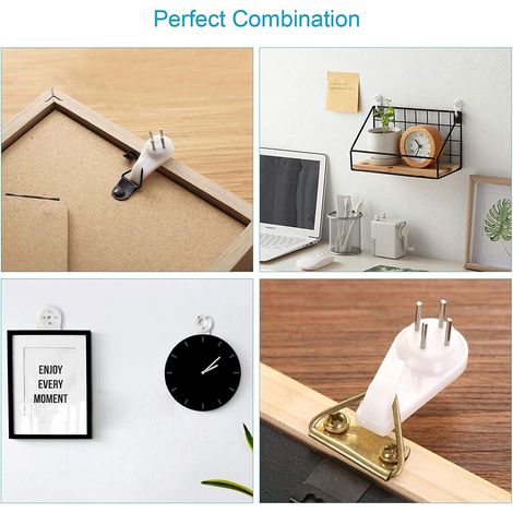 CCYKXA 50 Pcs Picture Frame Hooks, Plasterboard, Invisible Wall Hooks ...
