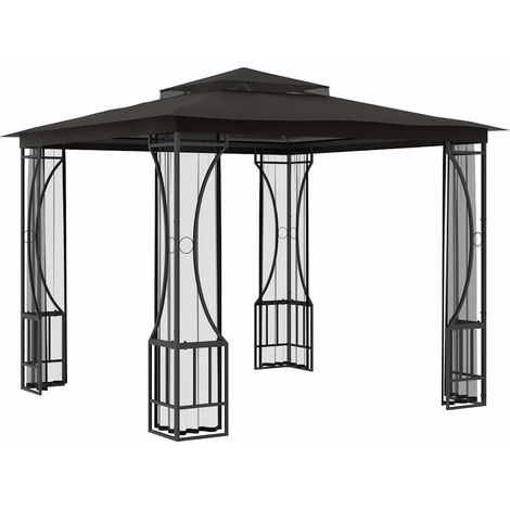 Tonnelle - Tente de réception - Barnum avec moustiquaire 300x300x265 cm ...