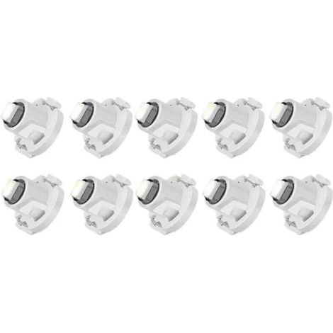 10 weiße LED-Ampullen T4/T4.2/Neo Wedge mit 1 SMD für Armaturenbrett ...