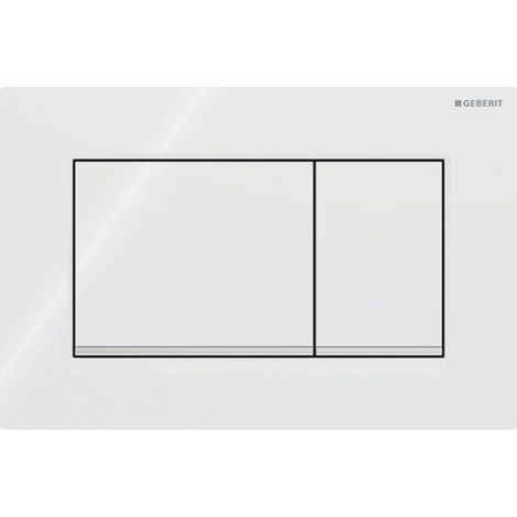 Plaque Geberit Sigma20 réparation chasse d'eau WC suspendu blanc ...