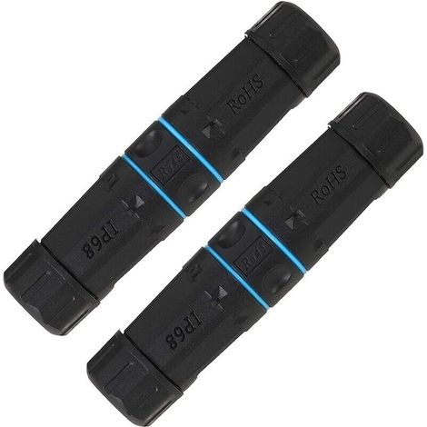Pack of 2 IP68 Waterproof RJ45 Shielded Connectors Cat5/5e/6 8P8C ...