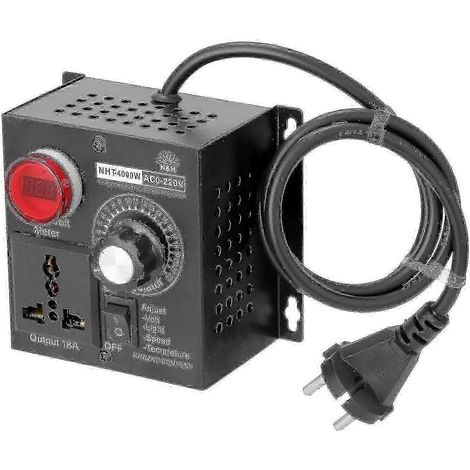 Contrôleur de tension compact et réglable 220 V CA 4000 W, portable ...