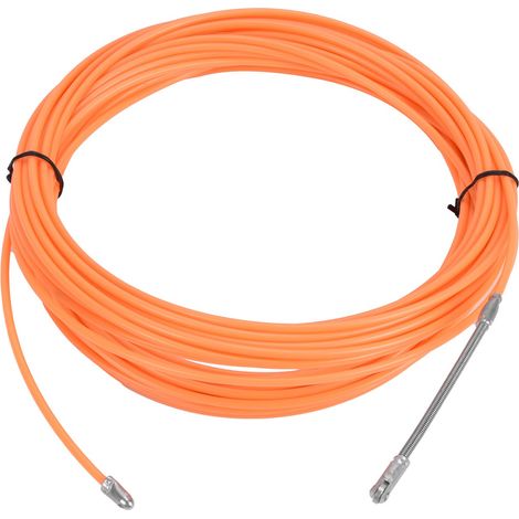 20m 65.6ft passe-câble mural orange, tire-fil flexible pour câbles ...