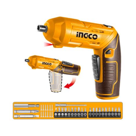 Visseuse sans fil ingco 4V 23 embouts lumière intégrée