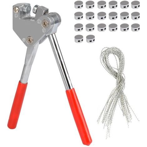 Pinces d'étanchéité Set, Rouge plomb Seal 10mm Poignée en plastique (1x ...