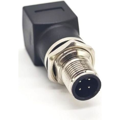 Conector adaptador M12 de 4 pines a RJ45, conector de cable de recogida ...