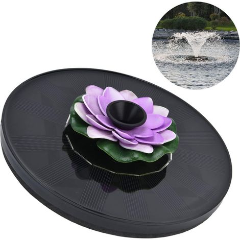 Solar Fountain Pump with 7V/1.4W Panel – 5 Spray Nozzles, Flow 80-200L ...