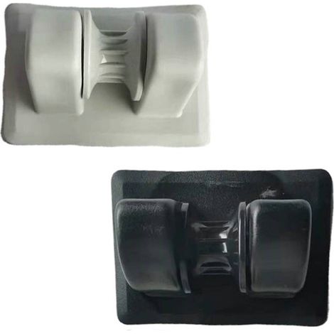 Small, black and white PVC plastic anchors for yachts, inflatable boats ...