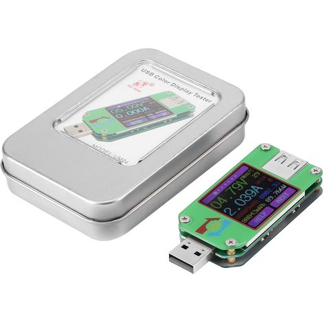 USB 2.0 Color LCD Display Tester Voltage Current Power Meter Energy ...