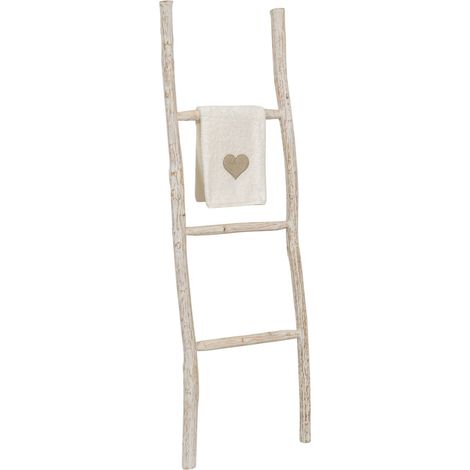Elegantes Handtuchhalter Leiter Holz Bilder