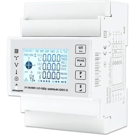 TAC4300 Wattmètre Numérique Compteur D'Électricité Énergie Consommation ...