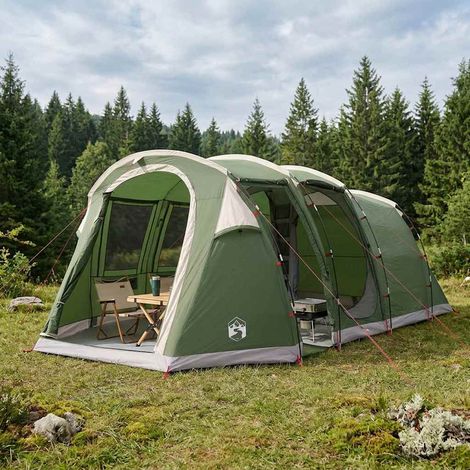 vidaXL Tunnel Tent Green 505 x 330 x 204 cm