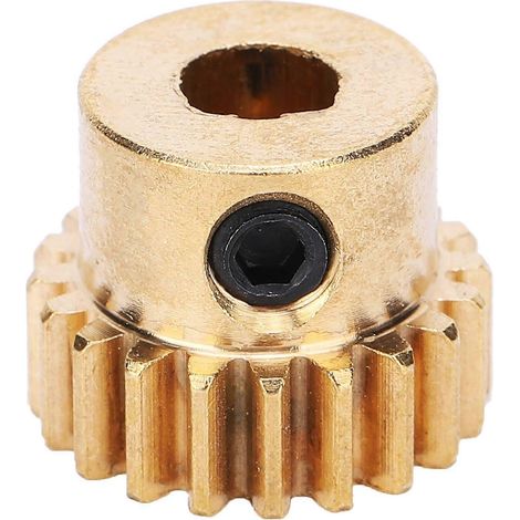 4301-0006-0020 Messing-Ersatzzahnrad, 20 Zähne, 6 mm D-Bohrung, 0,8 MOD ...