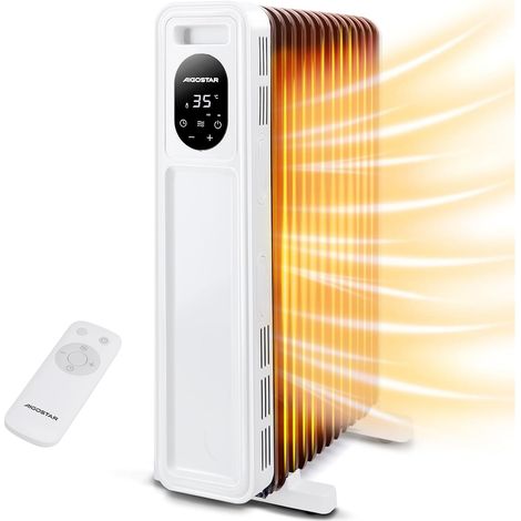 Aigostar Radiatore ad Olio 2500W 13 Elementi Modalita eco Display e ...