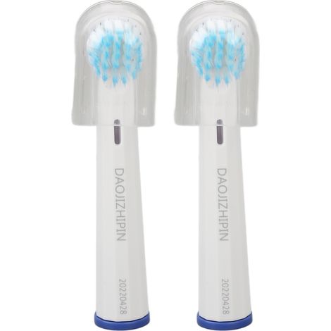 2 têtes de brosse à dents électriques, recharges rondes, nettoyage ...