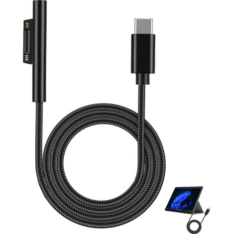 USB-C PD charging cable, 1.8 m braided nylon sheath, compatible with ...