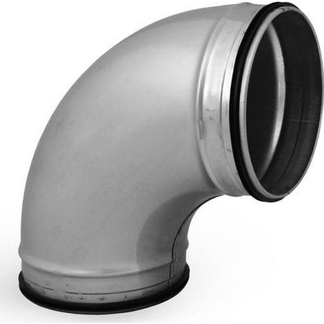 Coude ventilation alnor bpl-90-200 acier 200 mm 90°