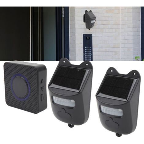 [NEVER USED] Wireless Doorbell, Solar-Powered Infrared Doorbell, Home ...