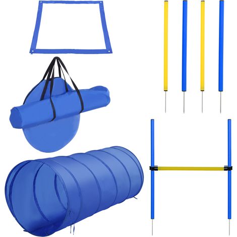 Set Agility Dog per Addestramento Cani con Tunnel, Slalom e Ostacolo ...