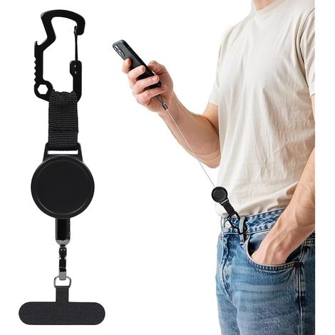 Sangles Rétractables Antivol pour Téléphone Portable, Cordon Antivol ...