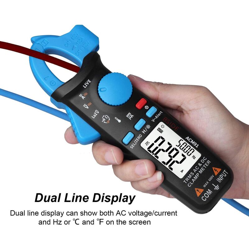 Pinza Amperometrica Digitale Br-Vie, Multimetro Automatico E Voltmetro ...