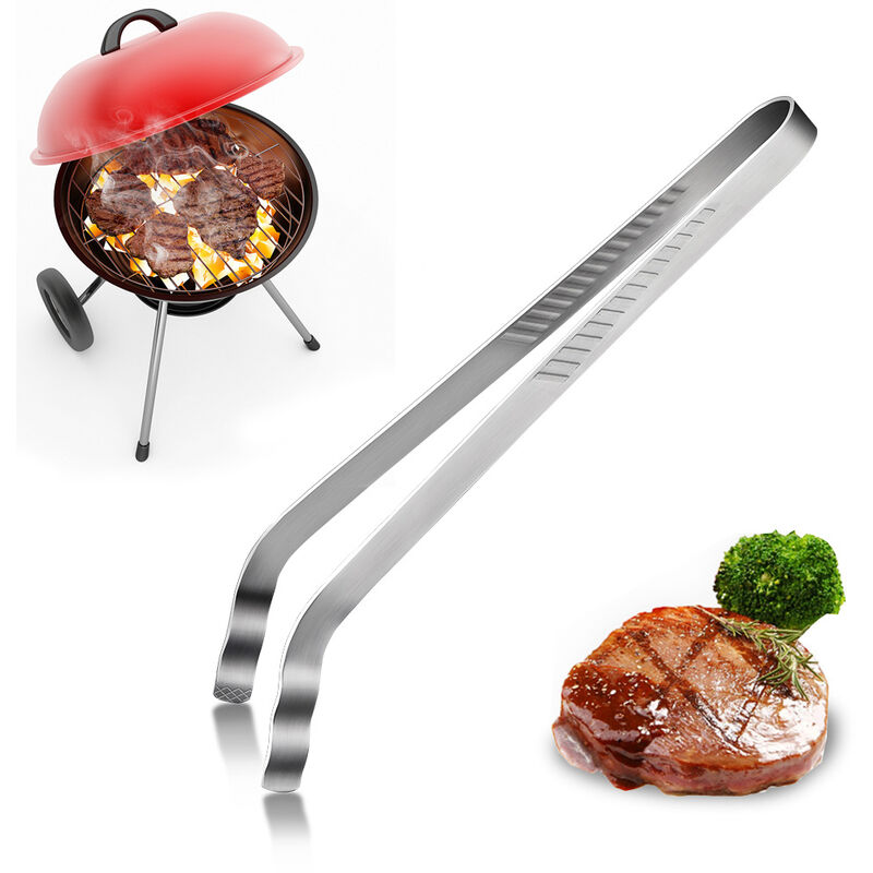 Pinzas para barbacoa de acero inoxidable 304, herramienta para parrilla ...