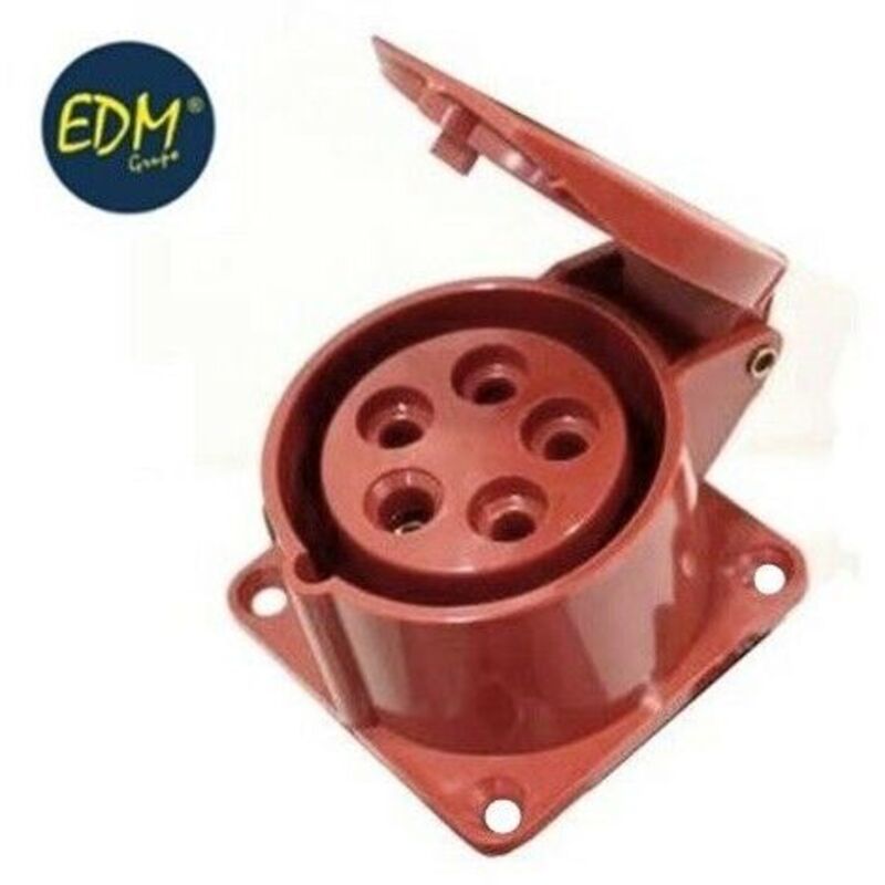 Edm - Presa Femmina Cee Trifase 3 P+T Da Incasso Con Piastra Di ...