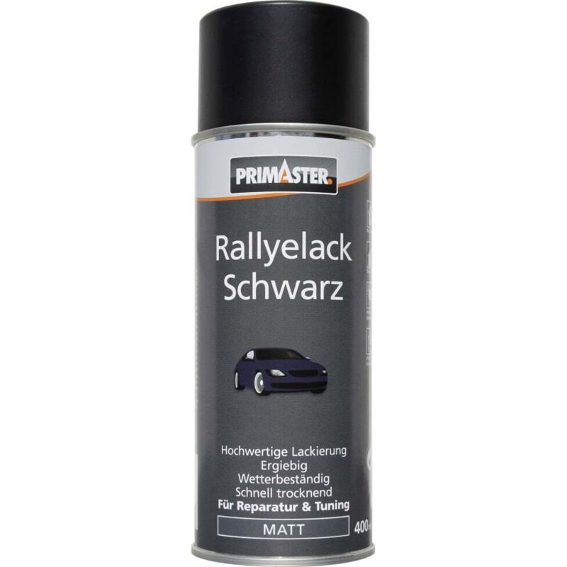 Primaster Rallye-Lackspray Schwarz Matt 400ml Wetterbeständig Sprühlack ...