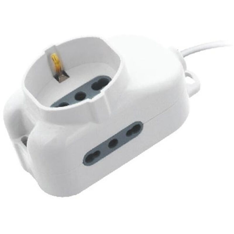 Multipresa Bipasso Spina 16A 1 Schuko 2 Prese Bipasso 10-16A 220-240 ...