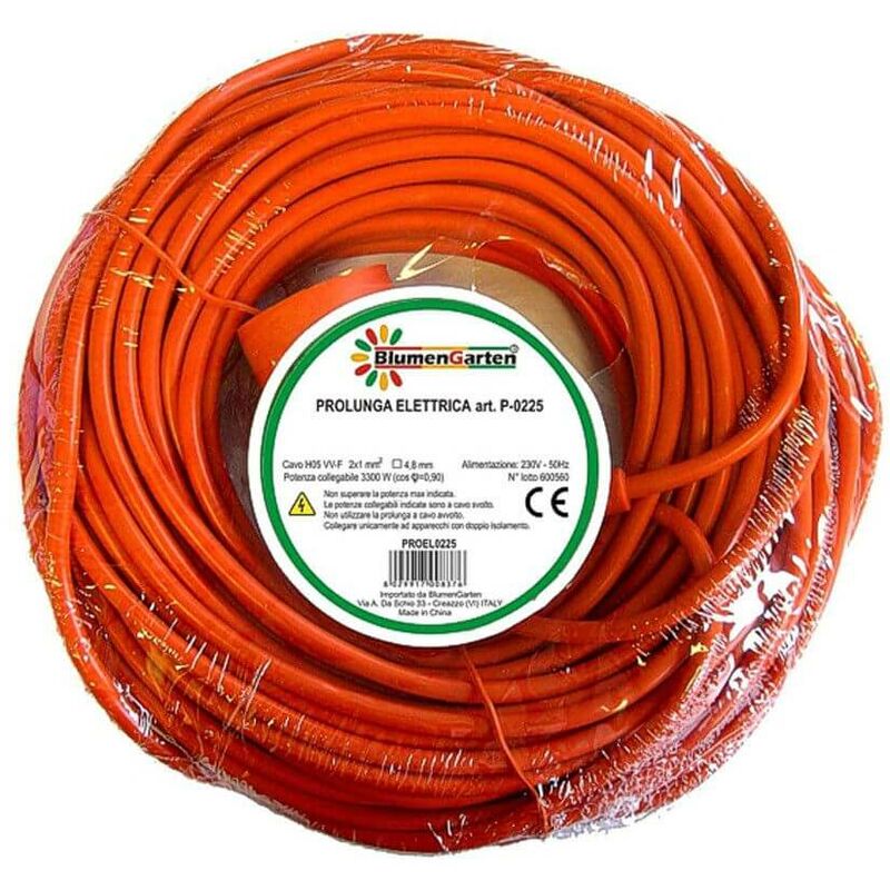 cavo prolunga corrente elettrica schuko shuko da 2 | Cavo prolunga ...